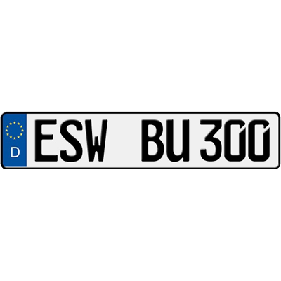 PKW Kennzeichen - Kennzeichen Buchenau